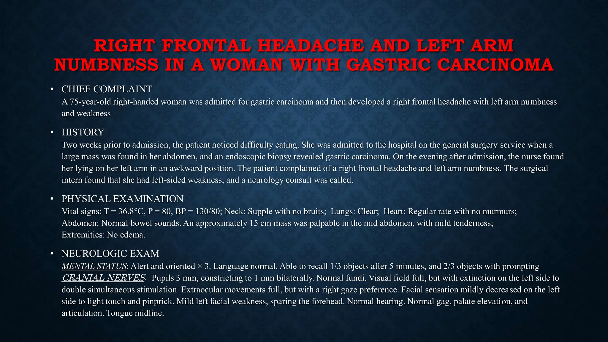 Case report venous cerebral thrombosis .pptx