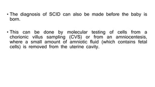 Combined T cells And Bcell Deficiency - SCID | PPTX