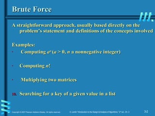 Perform brute force | PPT