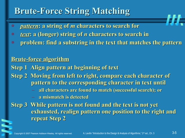 Perform brute force | PPT