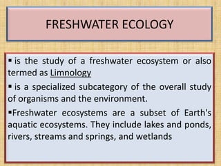 Freshwater Ecology | PPTX