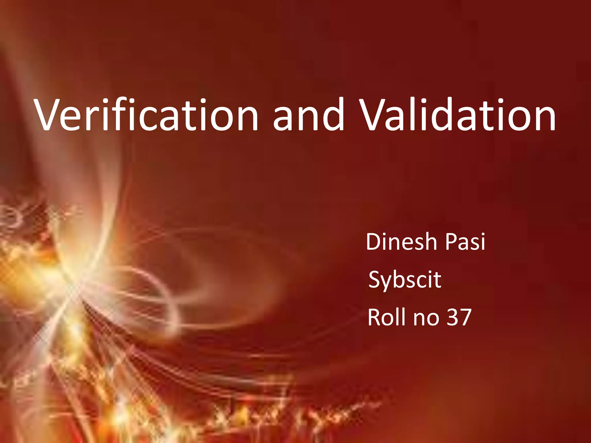 Verification And Validation Pptx Programming Languages Computing 9681