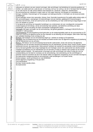 Vande Lanotte richt nieuwe firma op | PDF