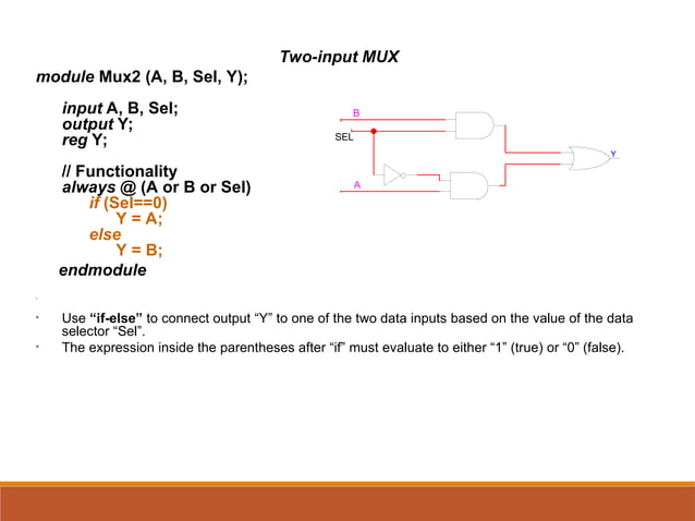 Verilog to the core_basic combinational circuits | PPT