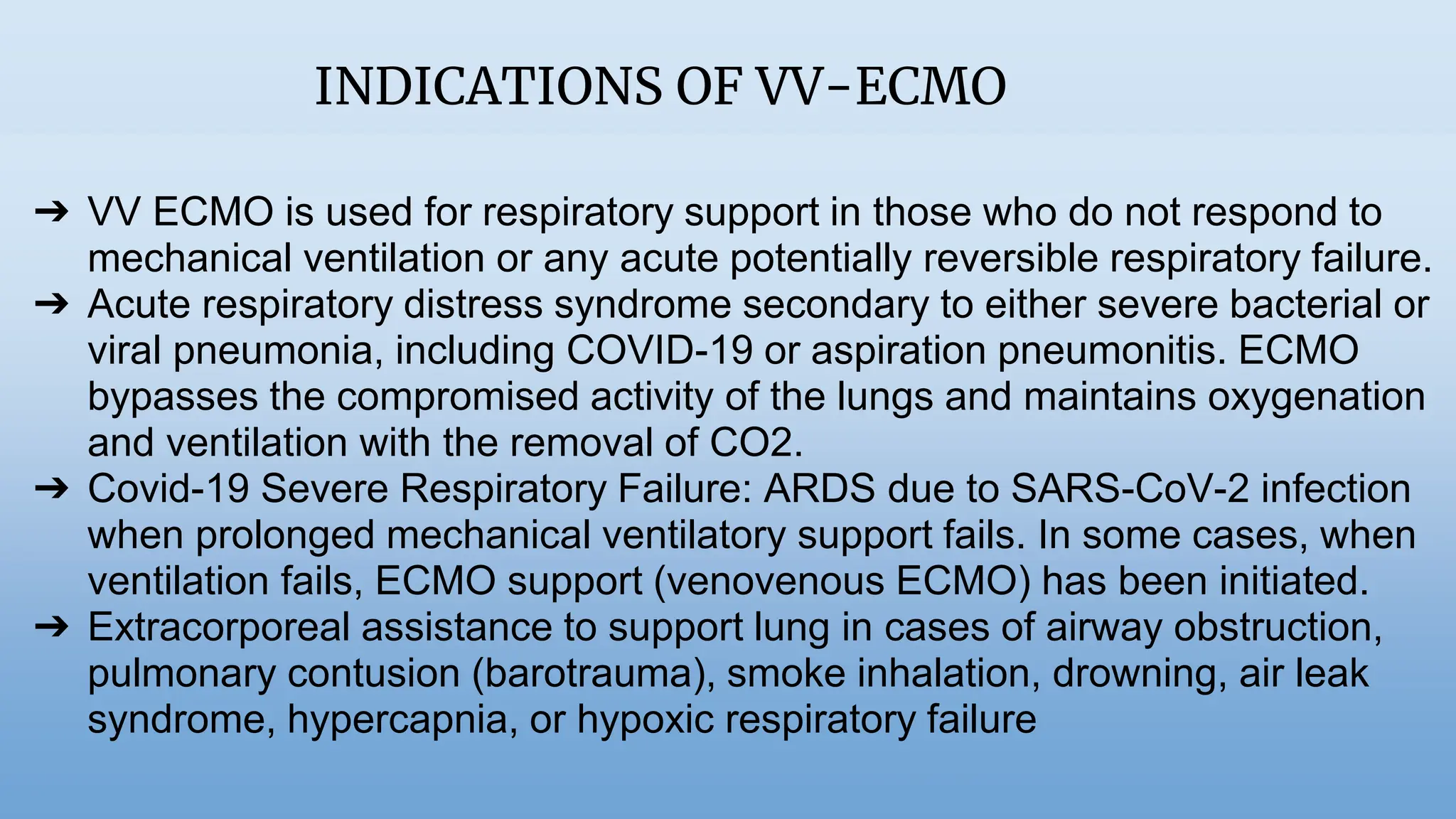 Veno-venous Extracorporeal membrane oxygenation (ECMO).pptx