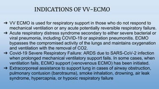Veno-venous Extracorporeal membrane oxygenation (ECMO).pptx