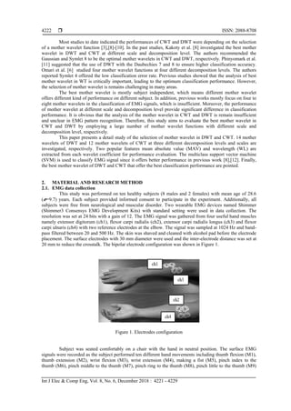 A Detail Study of Wavelet Families for EMG Pattern Recognition | PDF