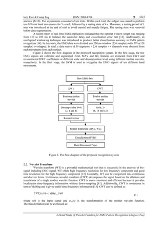 A Detail Study of Wavelet Families for EMG Pattern Recognition | PDF