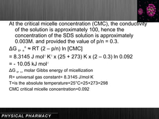 Method of Determination of CMC | PPT