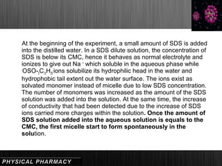 Method of Determination of CMC | PPT
