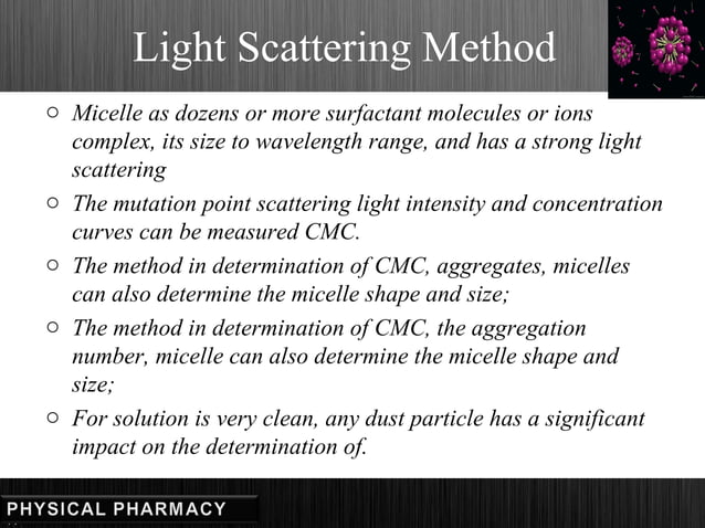 Method of Determination of CMC | PPT