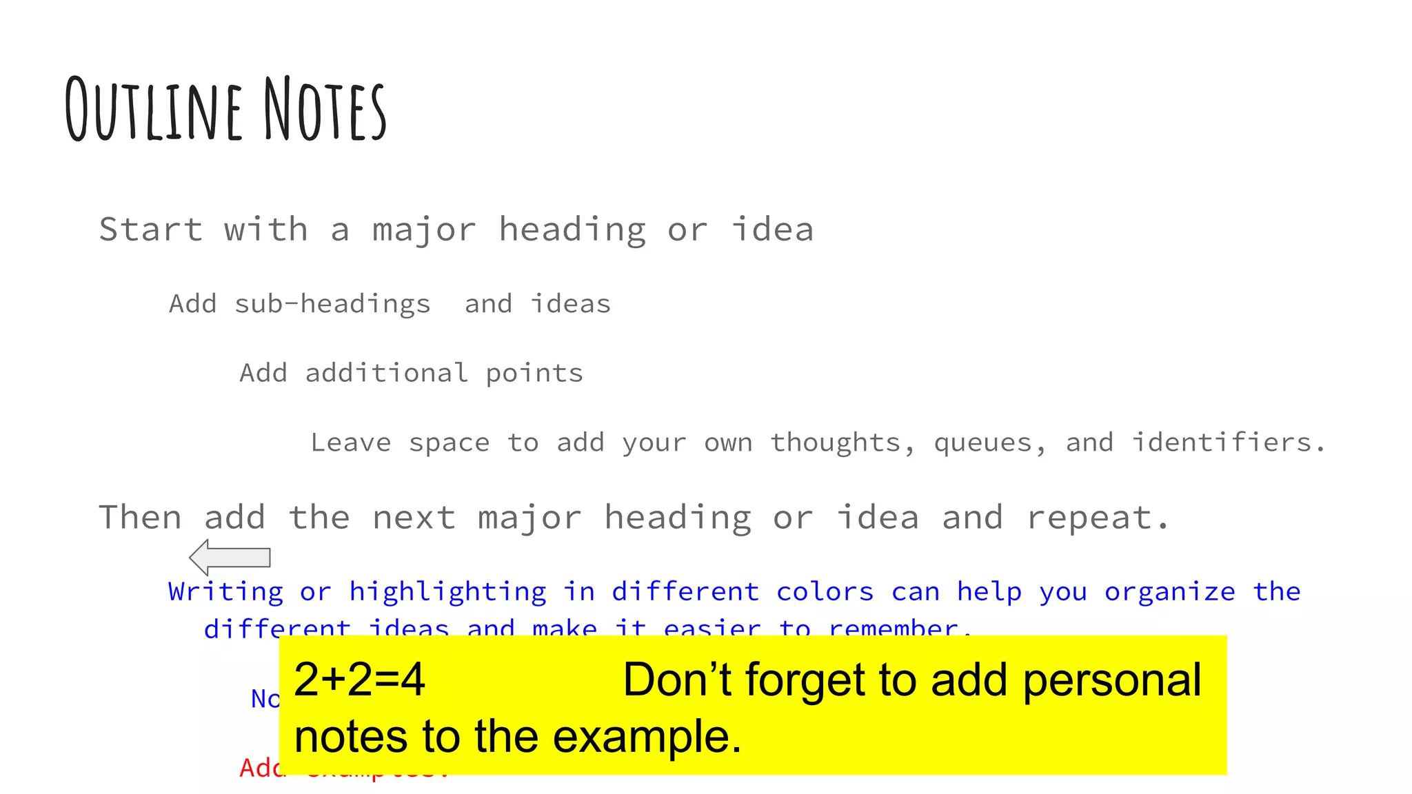 Taking notes | PPTX