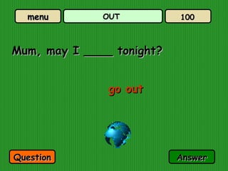 Phrasal verbs jeopardy | PPT