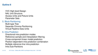 VVC tutorial at VCIP 2020 together with Benjamin Bross | PPT