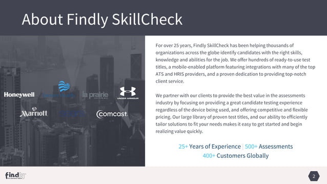Findly SkillCheck Overview | PPT