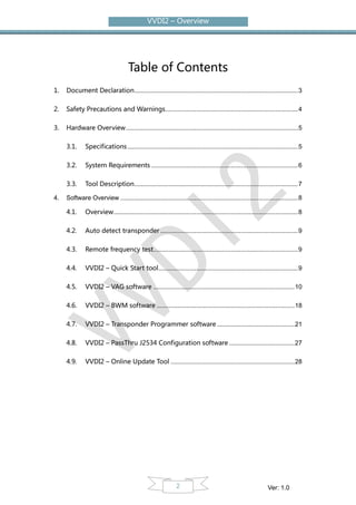 Xhorse VVDI2 VVDI II Commander Overview | PDF