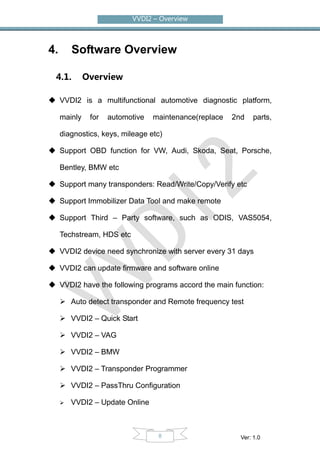 Xhorse VVDI2 VVDI II Commander Overview | PDF