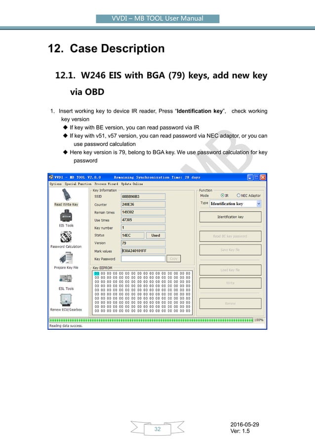 VVDI MB BGA Tool V2.1.1 User Manual OBD365 | PDF | IT and Internet ...