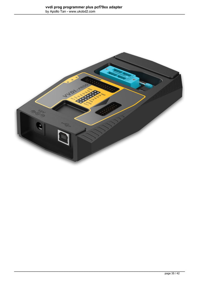 Original Xhorse VVDI PROG Programmer with PCF79XX Adapter Free Shipping by DHL | PDF