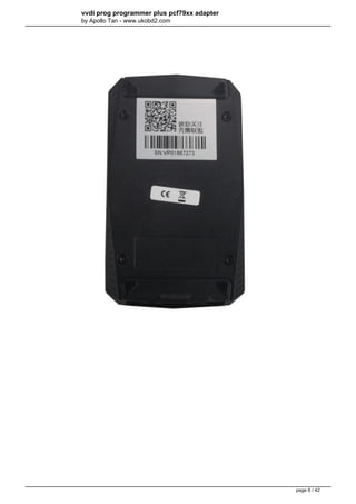 Original Xhorse VVDI PROG Programmer with PCF79XX Adapter Free Shipping by DHL | PDF