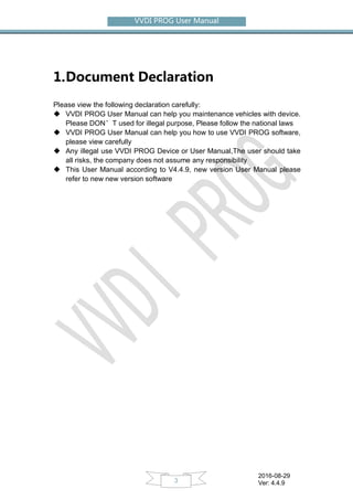 v4.4.9 vvdi prog user manual | PDF
