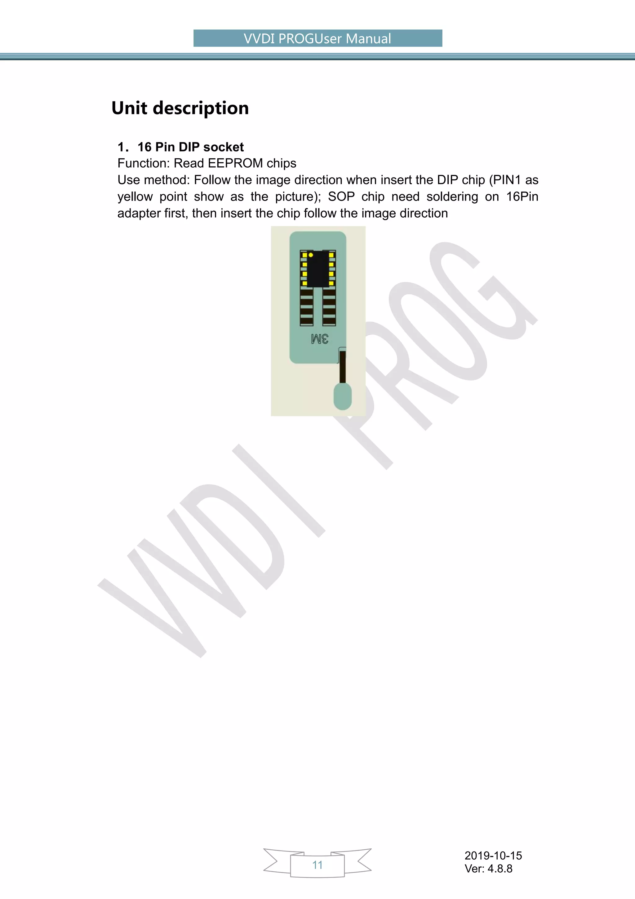 Vvdi prog user manual v4.8.8 | PDF
