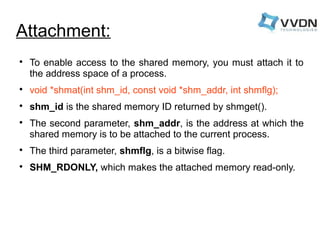 Shared memory and semaphore? And how to use them? An explanation about those system calls. | PPT