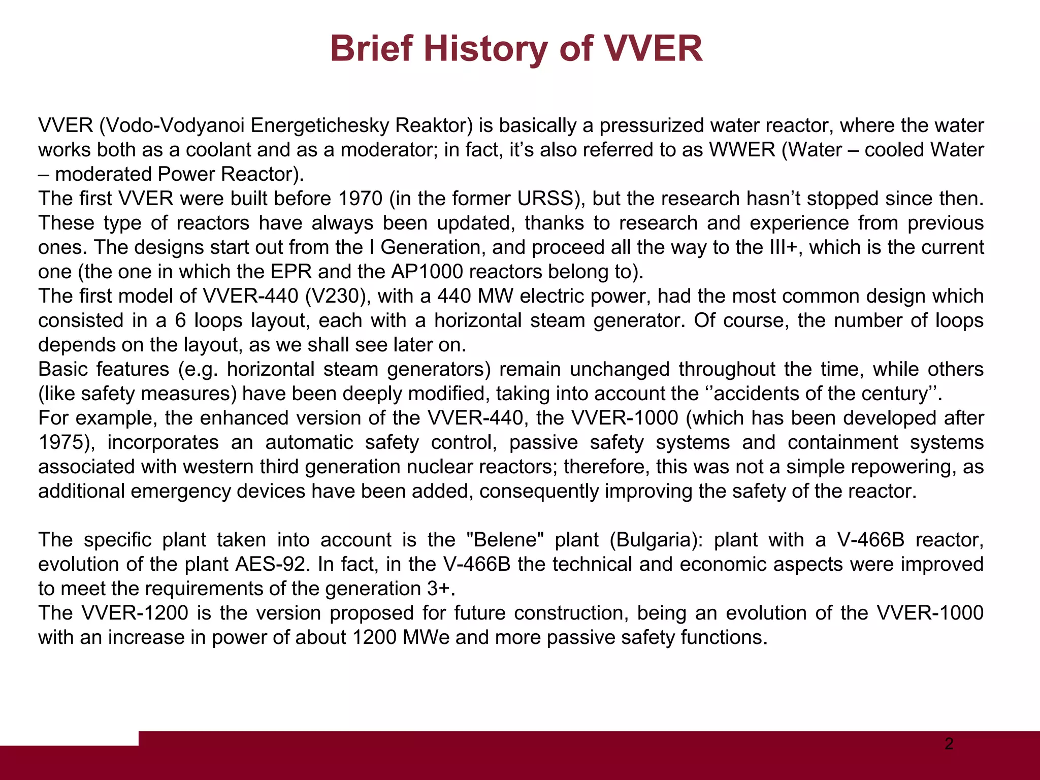 VVER Nuclear Reactors | PPTX