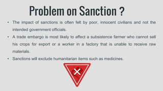 Affects of sanctions in the economy | PPTX