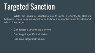 Affects of sanctions in the economy | PPTX