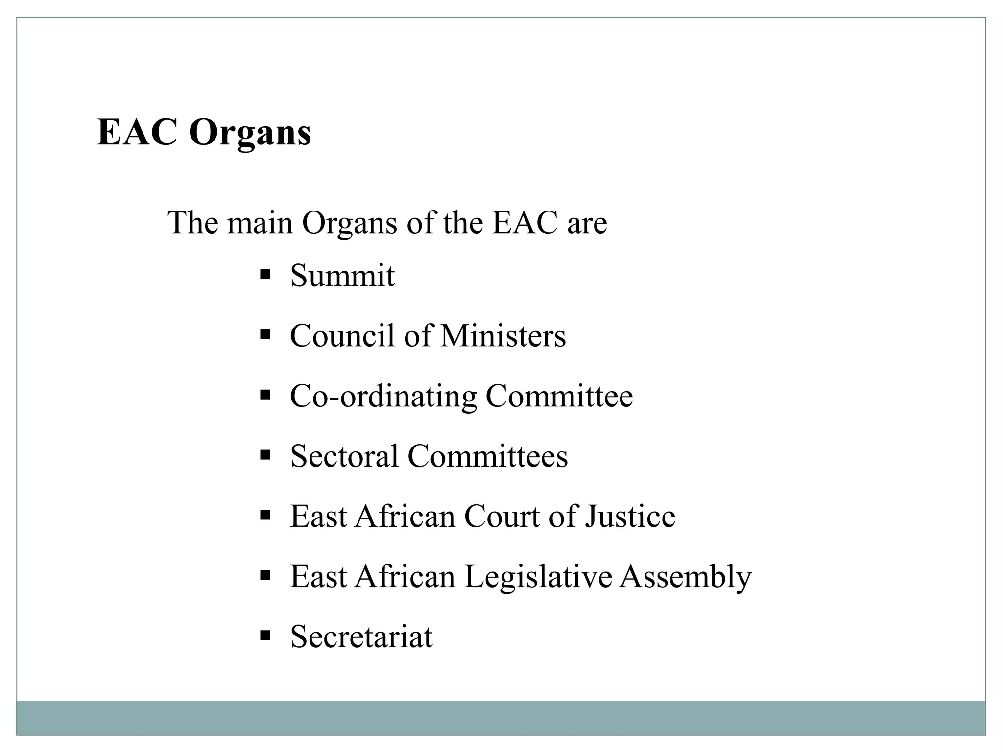 EAC - East African Community | PPTX