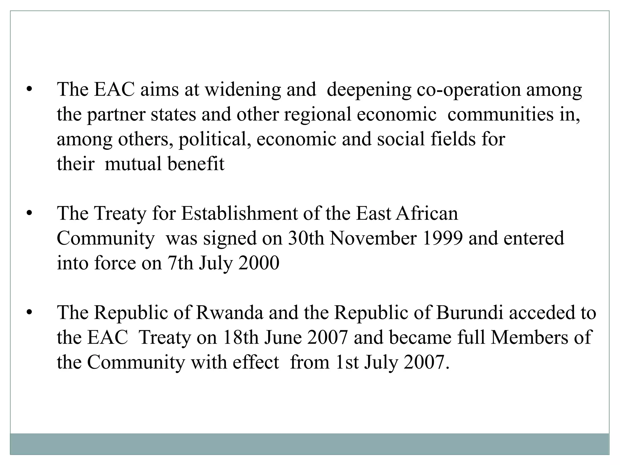 EAC - East African Community | PPTX
