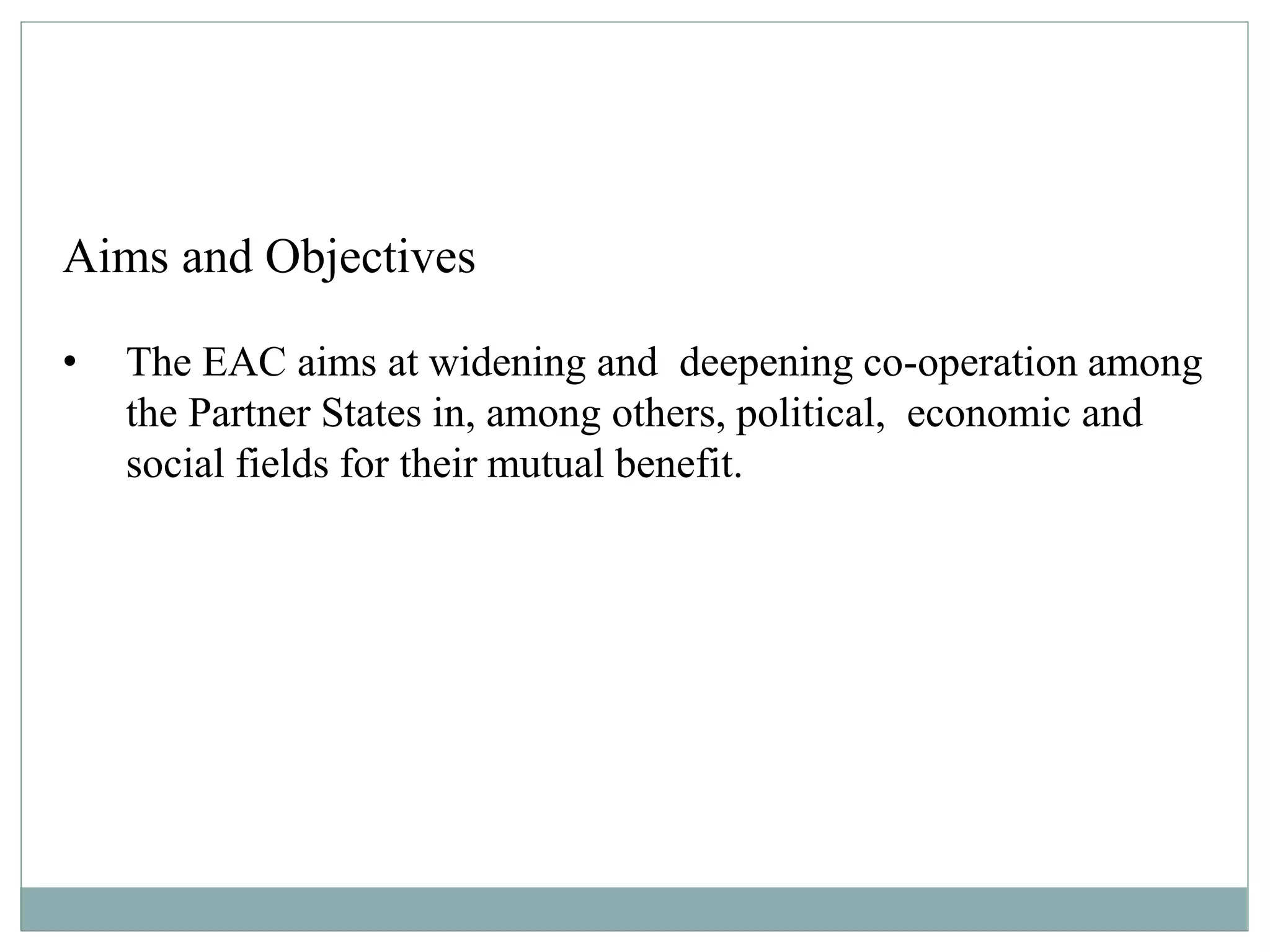 EAC - East African Community | PPTX