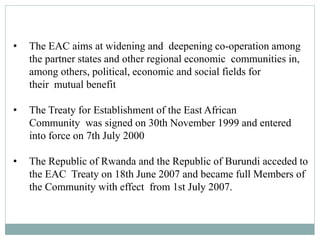 EAC - East African Community | PPTX