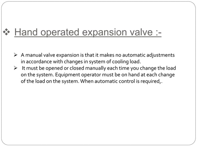 Presentation on Expansion Devices | PPTX