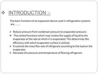 Presentation on Expansion Devices | PPTX
