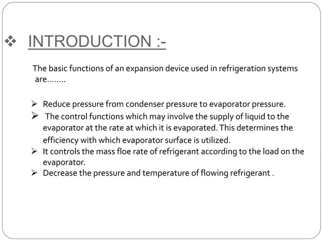 Presentation on Expansion Devices | PPTX