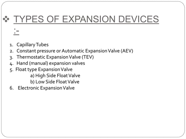 Presentation on Expansion Devices | PPTX
