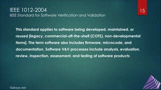 V&V Lessons Learnt under multiple Standards | PDF | Operating Systems | Computer Software and ...