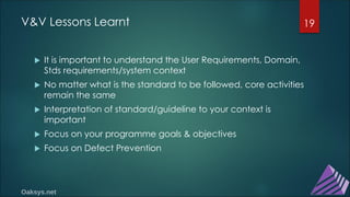 V&V Lessons Learnt under multiple Standards | PDF | Operating Systems | Computer Software and ...