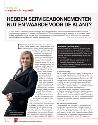 Hebben service abonnementen nut en waarde voor de klant? | PDF ...