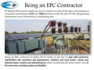 SOLAR EPC : SR’S WAY | PPT