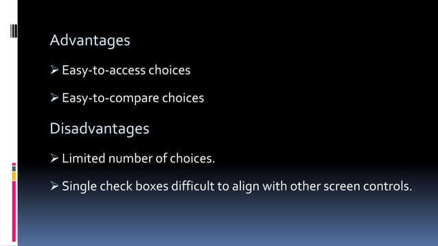 Screen based controls in HCI | PPTX | Computing | Technology & Computing