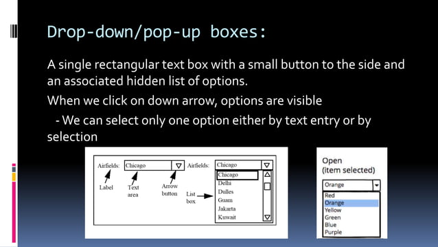 Screen based controls in HCI | PPTX | Computing | Technology & Computing