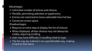 Screen based controls in HCI | PPTX
