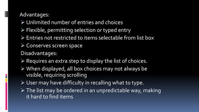 Screen based controls in HCI | PPTX | Computing | Technology & Computing