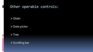 Screen based controls in HCI | PPTX