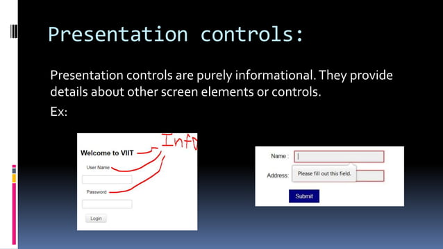 Screen based controls in HCI | PPTX | Computing | Technology & Computing