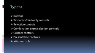 Screen based controls in HCI | PPTX
