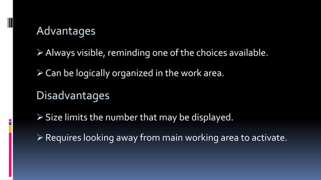Screen based controls in HCI | PPTX | Computing | Technology & Computing